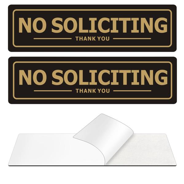 ・1. VALUE PACK OF 2 FOR MULTIPLE USES ? Your purchase includes 2 metal No Soliciting signs, enough for you to use on you...
