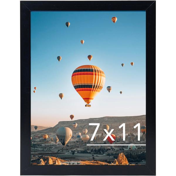・FRAME SIZE: The black picture frame fits 7x11 photos, simple and stylish, the frame opening display will be 0.5 inches ...