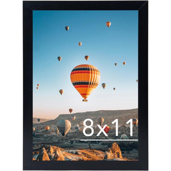 ・FRAME SIZE: The black picture frame fits 8x11 photos, simple and stylish, the frame opening display will be 0.5 inches ...