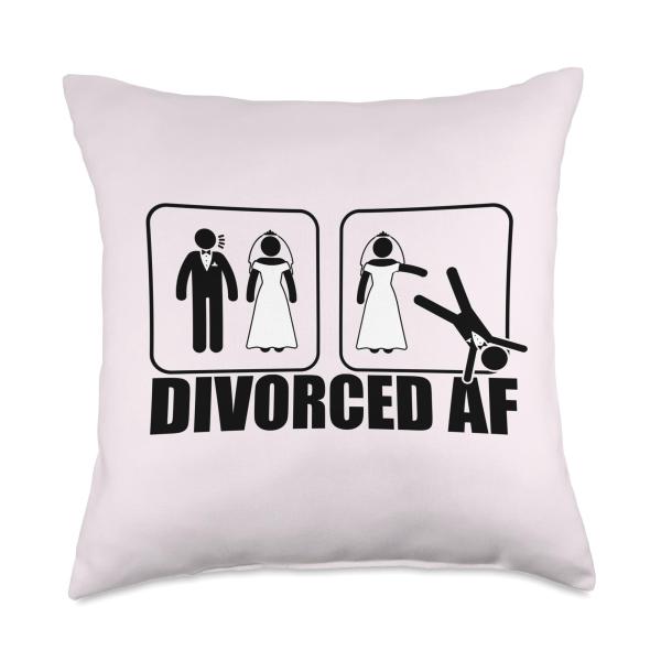 ・DIVORCED AF! Problem. Solved. Funny stick figure meme features two boxes. First box: a bride getting nagged at by a gro...