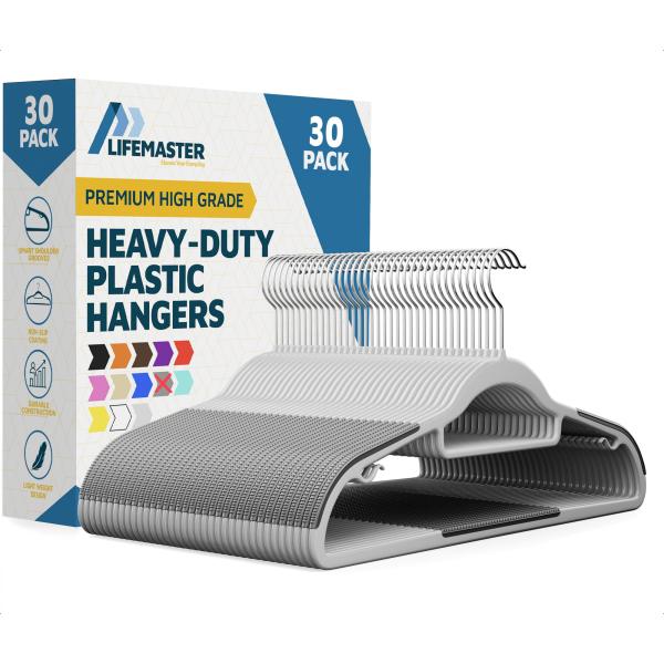 ・NON-SLIP RUBBER COATING - Features a grippy rubberized layer that firmly holds clothing in place without slipping. Clot...