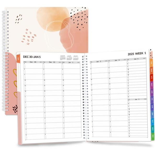 ・2026 Professional Planner - Cover from January 2026 to December 2026, Features 12 months of monthly and weekly pages, a...