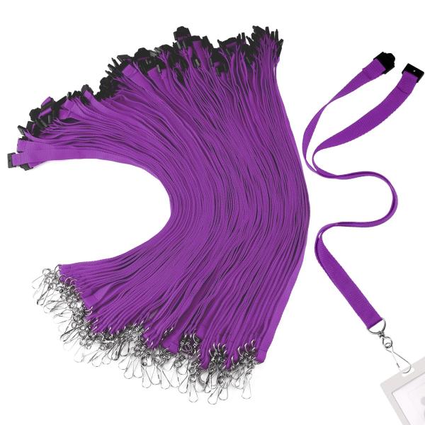 ・What Can You Get: you will receive 120 keychain lanyards in purple, the enough color and quantity can meet your daily u...