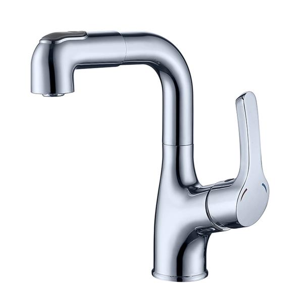 ・Touch On Faucets・? Universal pull-out lifting 80cm basin faucet, pull out and heighten at will, change direction at wil...