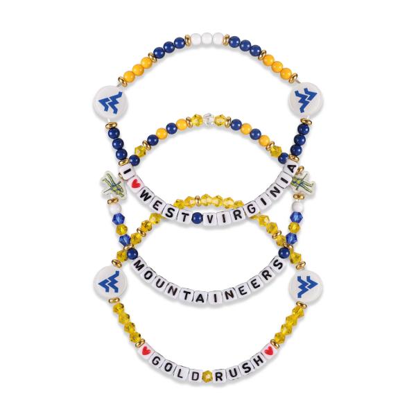 ・These adult friendship bracelets are covered in the official team colors and team logo displays with friendship bracele...