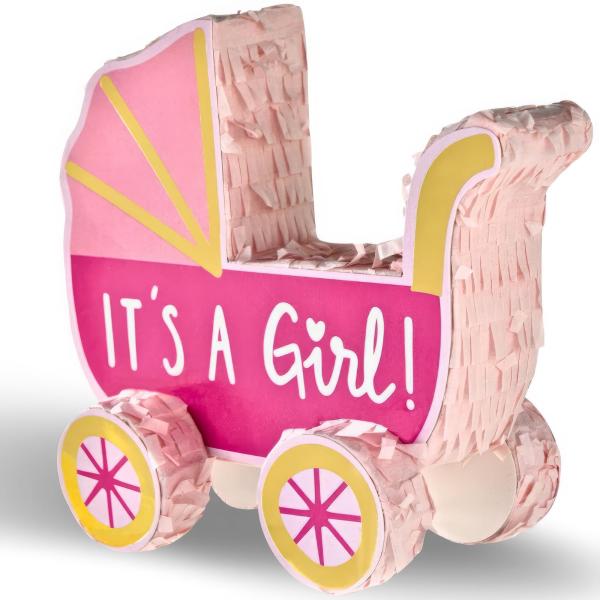 ・PACKAGE CONTENT: Includes 1 Pink Baby Carriage Mini Decoration, measuring 6.30" x 7", providing an adorable accent piec...