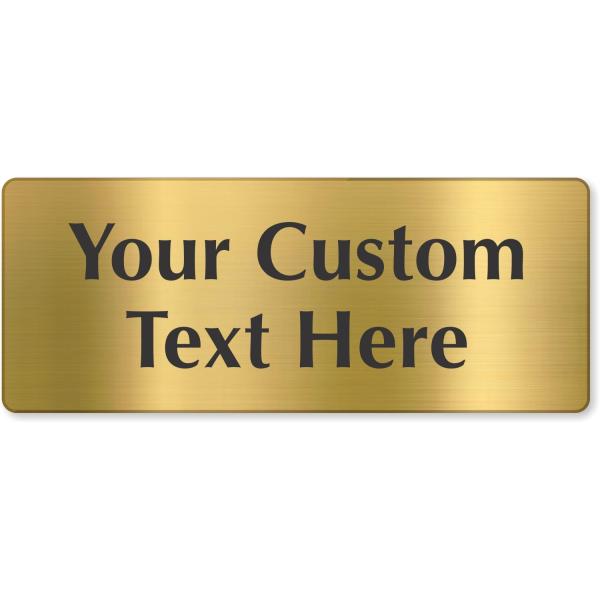 ・REAL BRASS: Heavy weight signs use 100% real brass - and are not low cost "brass colored" aluminum or plastic. Unlike t...