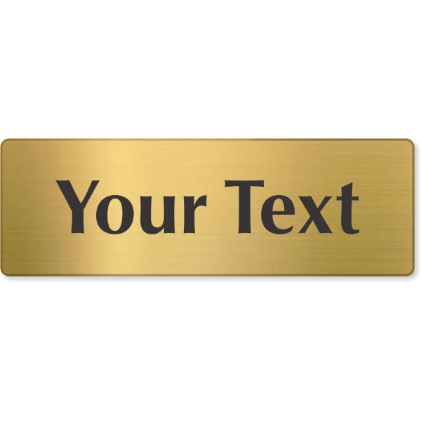 ・REAL BRASS: Heavy weight signs use 100% real brass - and are not low cost "brass colored" aluminum or plastic. Unlike t...