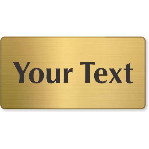 ・REAL BRASS: Heavy weight signs use 100% real brass - and are not low cost "brass colored" aluminum or plastic. Unlike t...