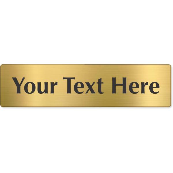 ・REAL BRASS: Heavy weight signs use 100% real brass - and are not low cost "brass colored" aluminum or plastic. Unlike t...