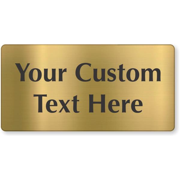 ・REAL BRASS: Heavy weight signs use 100% real brass - and are not low cost "brass colored" aluminum or plastic. Unlike t...
