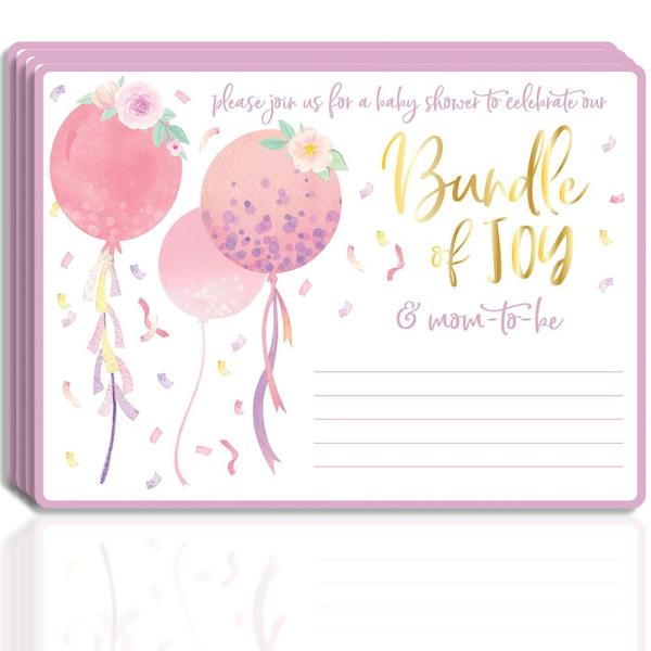 ・EXQUISITE PINK-LINED DESIGN: Add a touch of elegance to your baby shower celebration with our It's A Girl Jumbo Deluxe ...