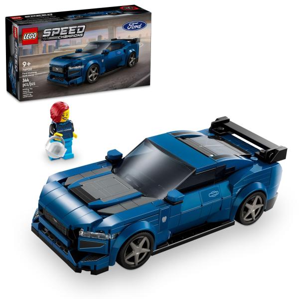 ・Ford Mustang toy vehicle for kids - LEGO Speed Champions Ford Mustang Dark Horse Sports Car model for boys and girls ag...