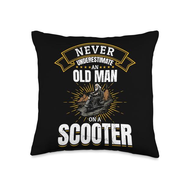 ・Our design with the cool scooter motif and the motivational saying "Untersch〓tze niemals einen alten Mann auf einem Rol...