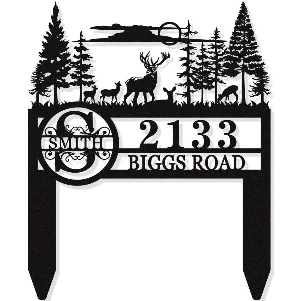 ・Design Your Address Sign: Customize your own personalized address signs for home decor, add wall art charm to your hous...