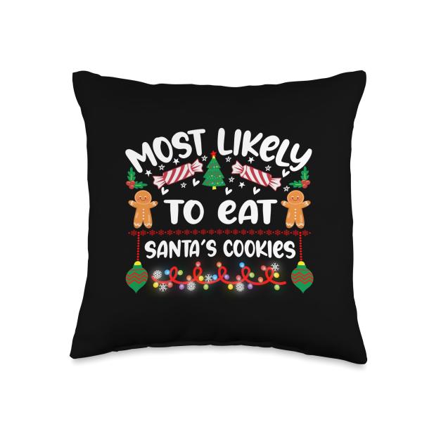 ・Most likely to cute matching family Xmas pajamas. Funny holiday design for a matching family Christmas photoshoot.・Humo...