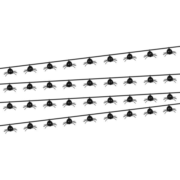 ・DELIGHTFUL DESIGN: Featuring an adorable black spider tassel design, our Family Friendly Black Spider Tassel Garland is...