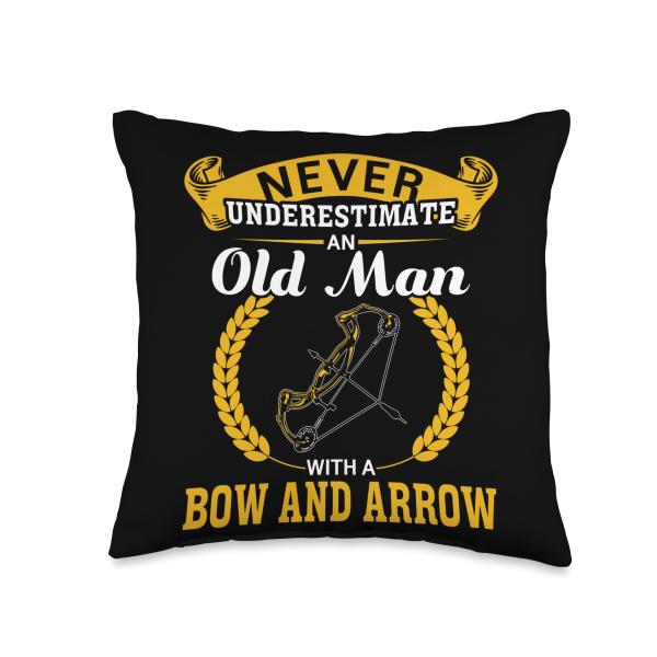 ・Give your style a powerful touch with our 'Never underestimate an old man with arrow and bow' motif. This design combin...