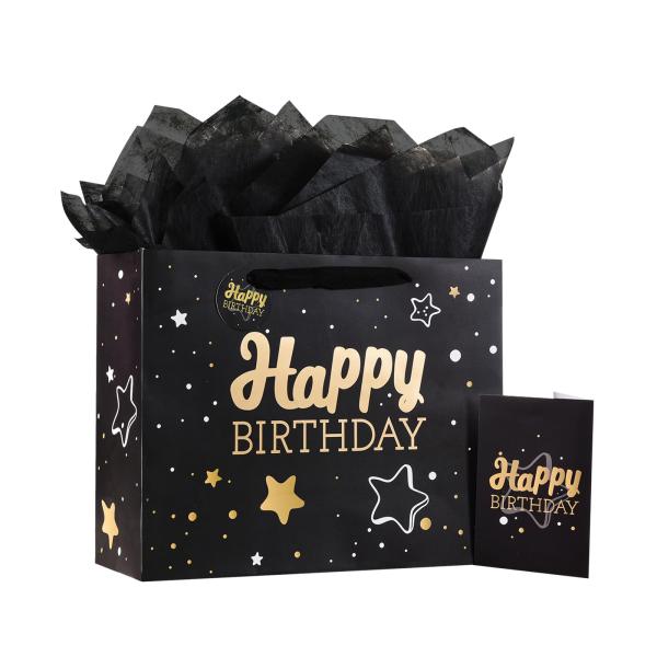 ・【Happy Birthday Gift Bag】 The gift bag is available in a 1-piece set and a 2-piece set. The 1-piece set includes one gi...