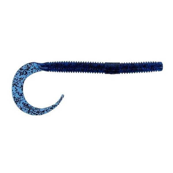 ・入数: ６本入・LENGTH: 10inch(175mm)・Weight: 13.6g・Color: No.417 ブルー ブラックフレーク・メガフローターフォーミュラ採用、ビッグバス狙いの高浮力リボンテールワーム