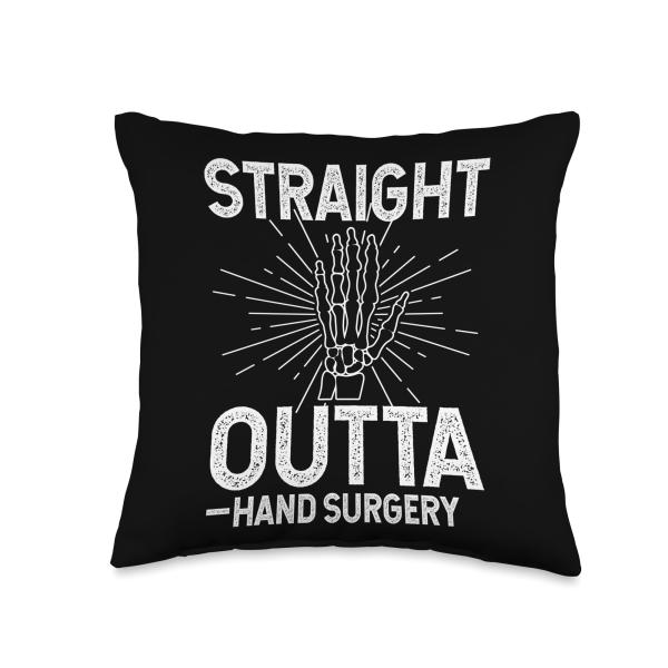 ・Straight Outta Hand Surgery Shirt Hospital Recovery Gift・Gift Idea for Men / Women / Kids - Straight Outta Hand Surgery...