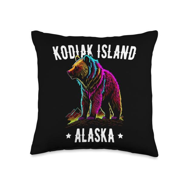 ・Retro Kodiak Island Alaska design. If you love the beautiful Kodiak Island Alaska this grizzly bear design is it! Great...