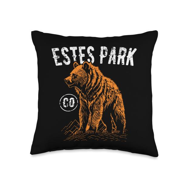 ・Estes Park, Colorado, USA, bear design. Beautiful design featuring big bold text with a big, majestic bear. Great desig...