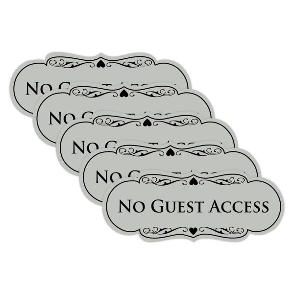 ・"No Guest Access" Sign for your home, office, business or shop.・Durable Plastic・Sign includes, optional, strong foam do...