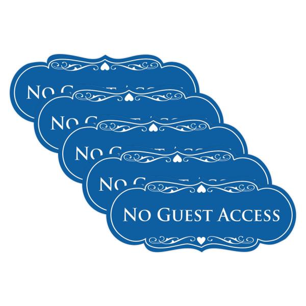 ・"No Guest Access" Sign for your home, office, business or shop.・Durable Plastic・Sign includes, optional, strong foam do...