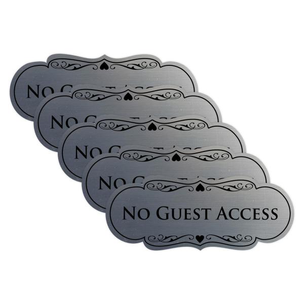 ・"No Guest Access" Sign for your home, office, business or shop.・Durable Plastic・Sign includes, optional, strong foam do...