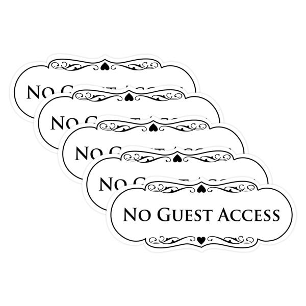 ・"No Guest Access" Sign for your home, office, business or shop.・Durable Plastic・Sign includes, optional, strong foam do...