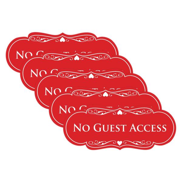 ・"No Guest Access" Sign for your home, office, business or shop.・Durable Plastic・Sign includes, optional, strong foam do...