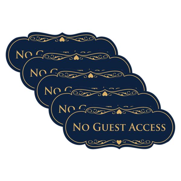 ・"No Guest Access" Sign for your home, office, business or shop.・Durable Plastic・Sign includes, optional, strong foam do...
