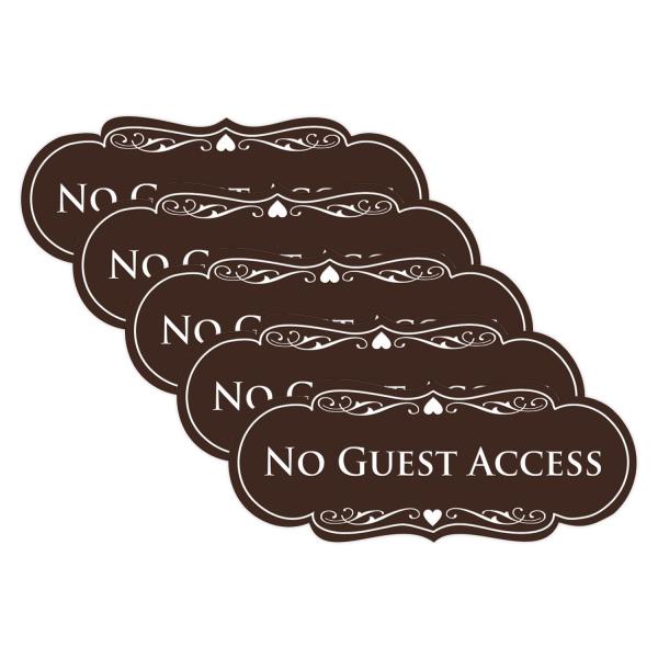 ・"No Guest Access" Sign for your home, office, business or shop.・Durable Plastic・Sign includes, optional, strong foam do...