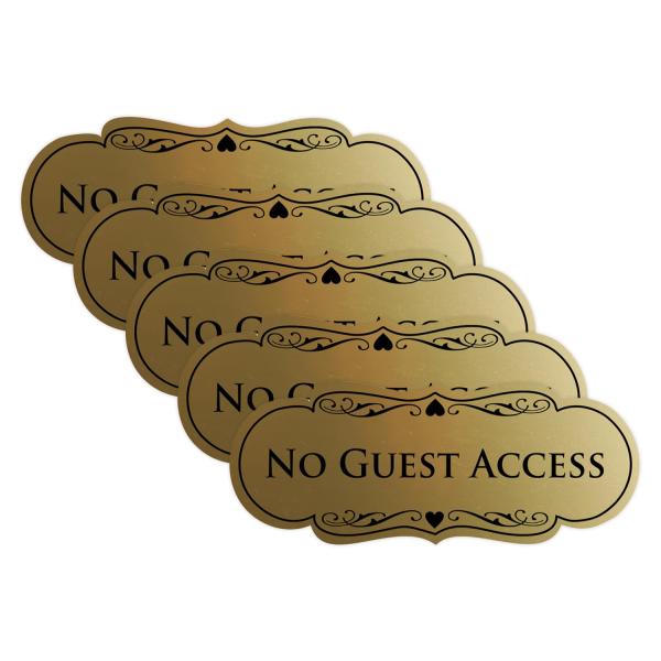 ・"No Guest Access" Sign for your home, office, business or shop.・Durable Plastic・Sign includes, optional, strong foam do...