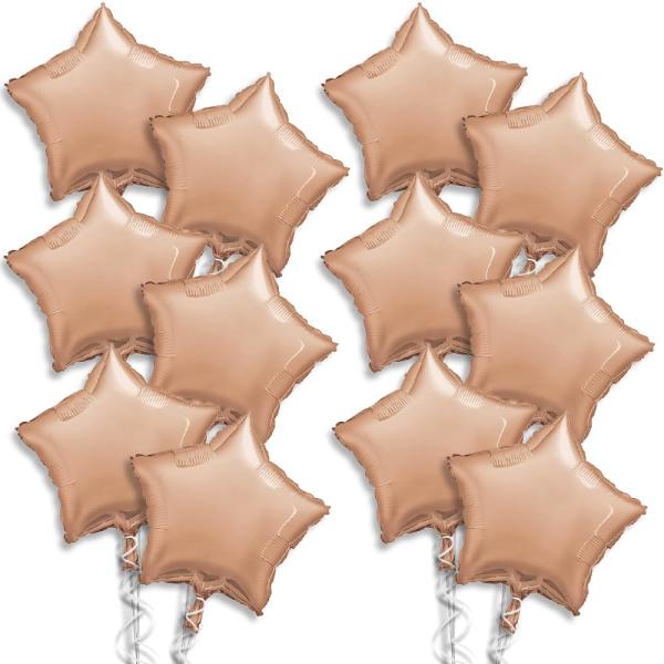 ・EYE-CATCHING ROSE GOLD COLOR: Our 18" Rose Gold Solid Star-Shaped Foil Balloon adds a stunning visual element to any ce...
