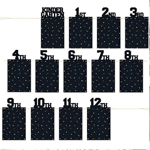 ・SHOWCASE YOUR MEMORIES: Highlight your graduate's accomplishments and cherished memories with this stunning 9ft Black G...