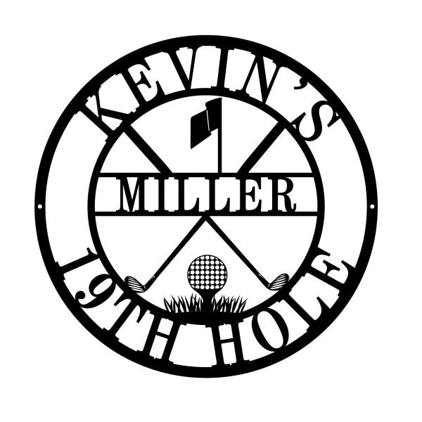 ・Personalized Design: Customize with a name, family name, or short phrase to create a unique wall decor for golf lovers....