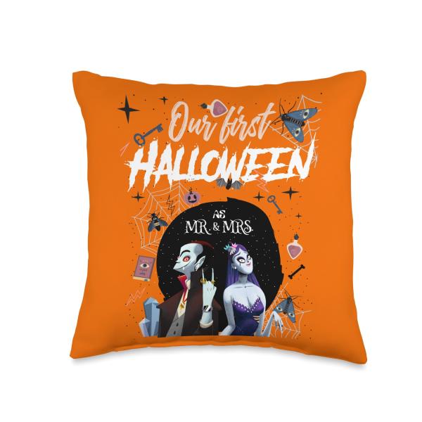 ・What's more romantic than being married and celebrating Halloween? Our first Halloween as Mr and Mrs ghostly graphic te...