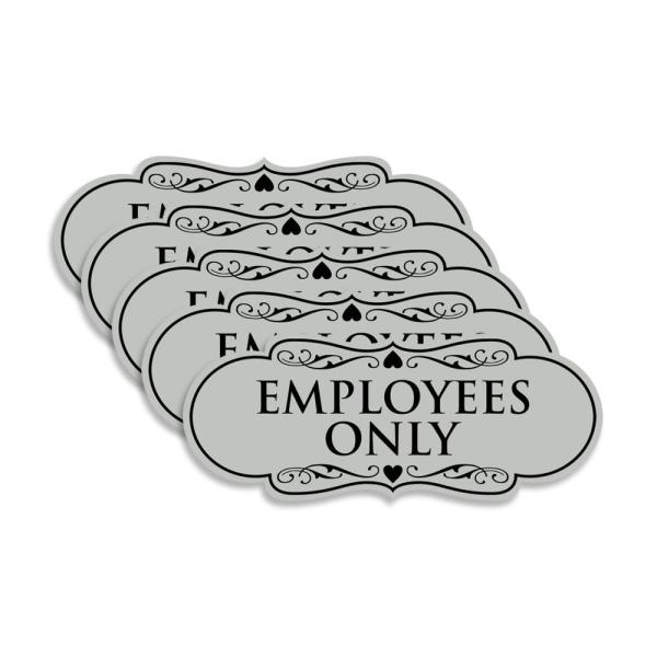 ・Elegant "Employees ONLY" Sign - Modern designer shape adds a refined look while clearly marking restricted access areas...