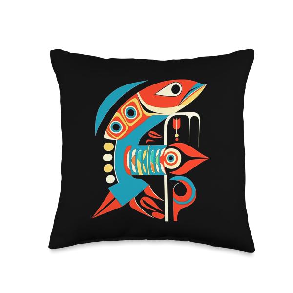 ・This is perfect for anyone who loves Native American Coast Salish Art, salmon and beautiful illustration. Or indeed any...
