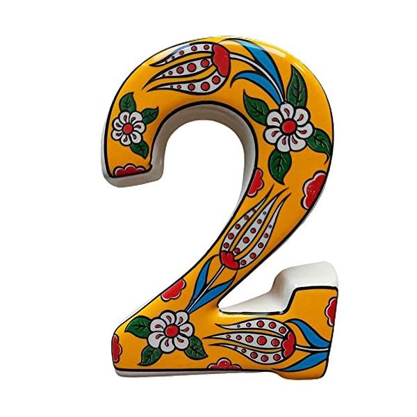 ・? Elevate Your Space with Ceramic Tulip-Patterned Door Ornament and Sign Numbers ? Enhance the charm of your home, apar...