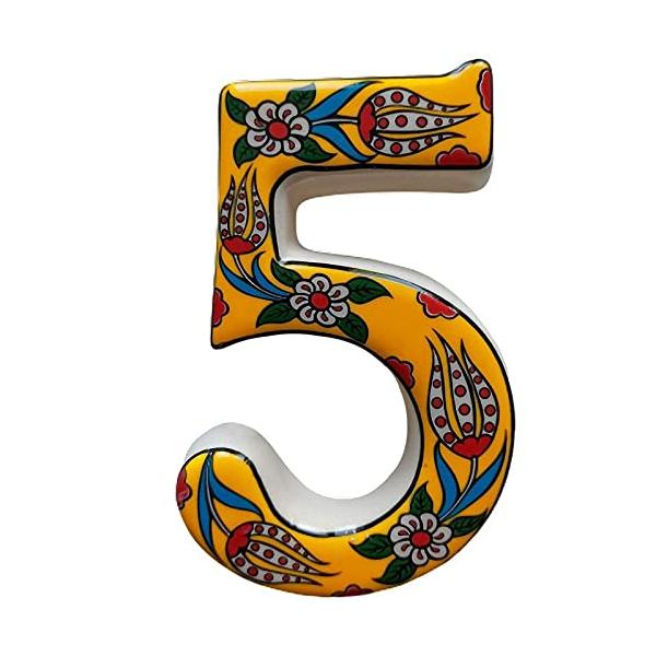 ・? Elevate Your Space with Ceramic Tulip-Patterned Door Ornament and Sign Numbers ? Enhance the charm of your home, apar...
