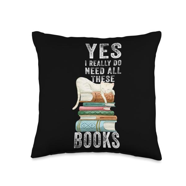 ・This yes I really do need all these books features books and a cat and is is great for any teacher who loves funny thin...