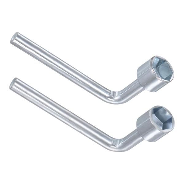 ・★ Angled Hex Socket Wrench Size --- Hex Socket Size: 13mm, 14mm; Long Arm Length: 81mm / 3.19-inch; Short Arm Length: 4...