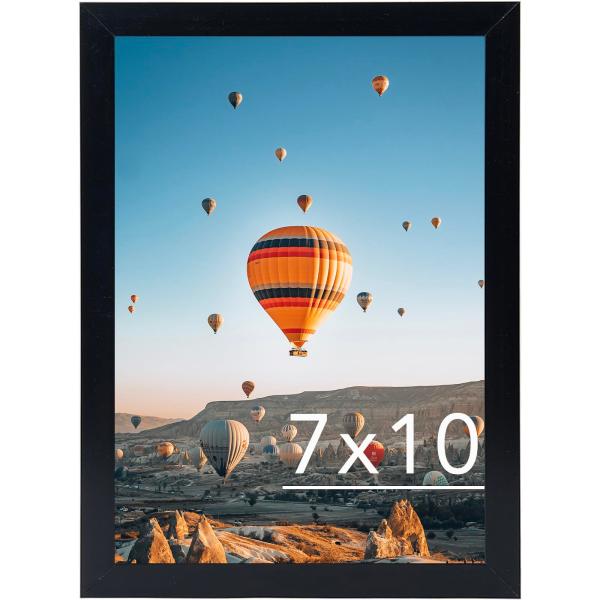 ・FRAME SIZE: The black picture frame fits 7x10 photos, simple and stylish, the frame opening display will be 0.5 inches ...