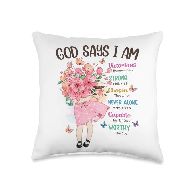 ・God Says I Am Cute Flower Girl Design Clothing for Girls. Looking for Christian costume ideas for kids girls? God Says ...