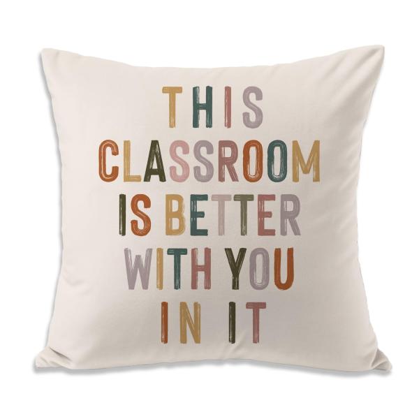 ・Premium Quality: Our Classroom Pillow Cover is made from soft flannel fabric for a cozy and comfortable feel.・Double-Si...
