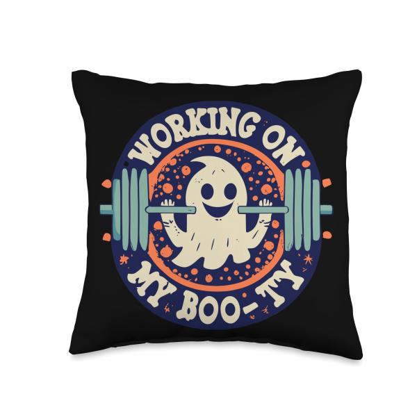 ・Introducing the Spook-tacular Halloween Workout Tee: "Working On My Boo-ty" Are you ready to lift some ghostly gains th...