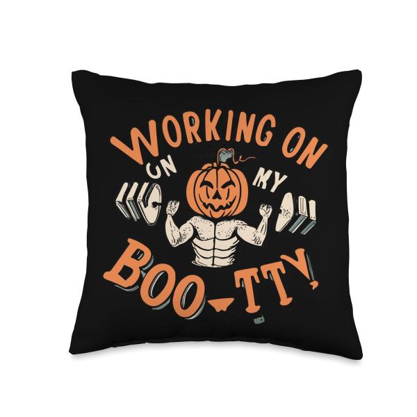 ・Introducing the Spook-tacular Halloween Workout Tee: "Working On My Boo-ty" Are you ready to lift some ghostly gains th...
